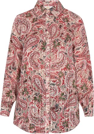 Usha Bluse Damen Wollwei&szlig; Mehrfarbig