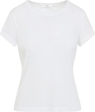 Co Femme, Tops, Blanc, Taille: 36 FR Fitted T-Shirt