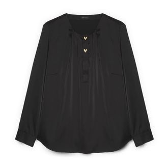 Fiorella Rubino Damen, Blusen & Hemden, Schwarzk, 5XLGr&ouml;&szlig;e