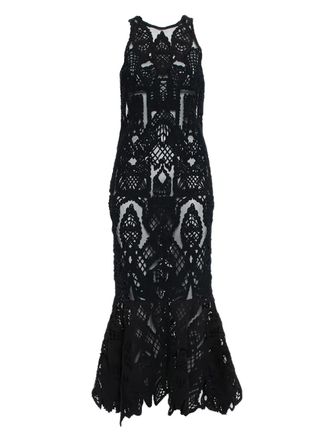 SIMKHAI robe à empiècement en tulle - Noir