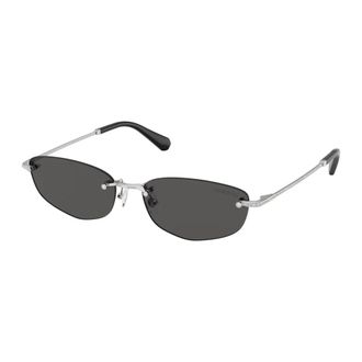 Swarovski Femme, Accessoires, Gris, Taille: 57 MM Lunettes de soleil Sk7045D