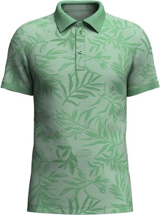 Fynch-Hatton Poloshirt aus Baumwolle mit botanischem Print Turf Green/XXL