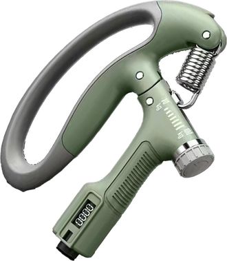 Generic Griffkrafttrainer, Tragbarer, Verstellbarer Widerstand, Multifunktionales Handgriff-Trainingsgerät, Rutschfest, für das Fitnessstudio (GREEN)