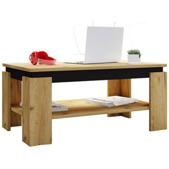 ebuy24 Ebuy24 - Mise &agrave; disposition et bon de r&eacute;duction Rolas h. 41 x l. 90 x p. 53cm Honig-Eiche / Noir