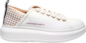 Alexander Smith Femme, Chaussures, Blanc, Taille: 36 EU Pelle Baskets