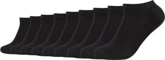 Camano 9 Paar Sneaker Socken Unisex 3003 Ca-Soft ohne Gummidruck Damen und Herren F&uuml;&szlig;linge, Farbe Schwarz, Gr&ouml;&szlig;e 43-46