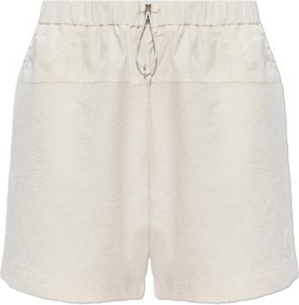 Moncler Femme, Shorts, Beige, Taille: 40 FR Shorts Avec &Eacute;cusson Logo