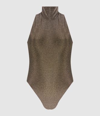 Forte_Forte Body Lurex Jersey Dark Gold