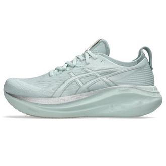 Asics Asics Chaussures de Course Gel-Nimbus 27 pour Homme, Aqua/Blanc Pur, 41.5 EU