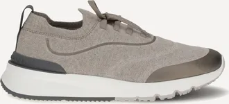 Brunello Cucinelli Techno cotton knit Sneakers runners Male 43
