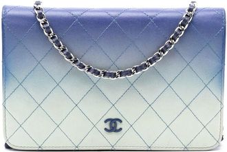 Chanel Hobo Bags - Ombre Lambskin Degrade Wallet On Chain - Gr. unisize - in Blau - f&uuml;r Damen