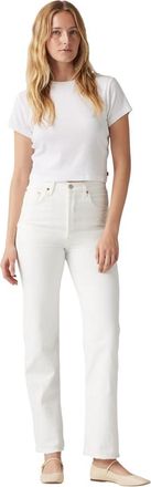 Levi's Damen Ribcage Straight Ankle Light Indigo-Worn IN, Cloud Over, 29W / 27L