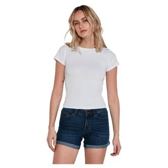 Noisy May Noisy may Damen Legere Jeans Shorts Kurze Denim Stretch Hose Leichte Casual Short Pants NMBE Lucy, Farben:Blau, Größe:XS