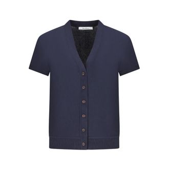 Max Mara Finito Cardigan - Femme - Pulls - Bleu - Taille: 38 FR