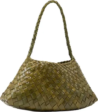 Dragon Diffusion Calfskin Leather Shoulder Bag - Khaki