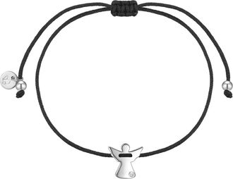 Glanzst&uuml;cke M&uuml;nchen Armband - Sterling Silber Armband Lab Grown Diamond Engel - Gr. ONESIZE - in Silber - f&uuml;r Damen