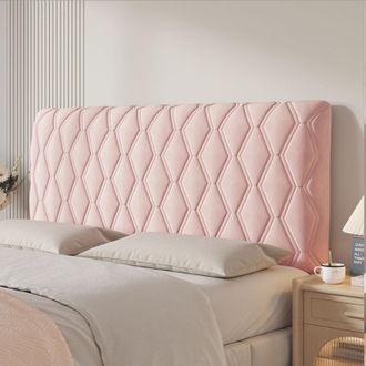 Generic Kopfteil&uuml;berzug, dehnbarer Bettbezug, weicher Bezug, pflegeleicht, for die Schlafzimmergestaltung im Studentenwohnheim(Pink,180cm (70.9in))