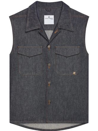 Courrèges chemise à poches poitrine - Gris