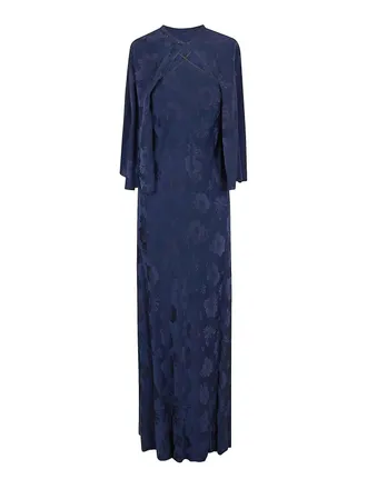 Forte_Forte Maxikleid - Blau