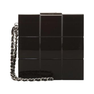 Chanel Pre-owned Lucite Minaudiere Perspex Clutch Bag - - Pre-owned - Damen - Schwarzk - ONE SIZE
