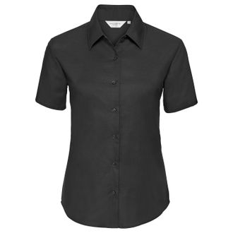 Russell Athletic Russell Collection - Hemd f&uuml;r Damen kurz&auml;rmlig (Schwarz)