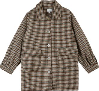 Emile Et Ida Manteau Calvin Pied de Poule Laine Emile et Ida