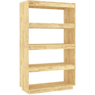 vidaXL vidaXL B&uuml;cherregal/Raumteiler 80x35x135 cm Massivholz Kiefer