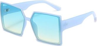 Generic Lunettes De Soleil Carr&eacute;es &Agrave; Grande Monture For Hommes, For Les Vacances, D&eacute;placements, Le Sport, For Femmes(Blue)