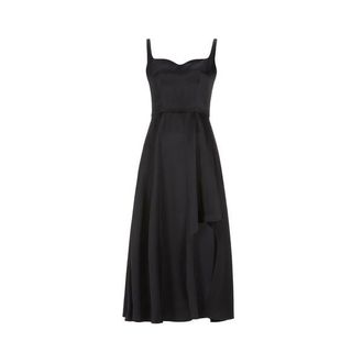 Alexander McQueen Asymmetrisches Kleid Alexander Mcqueen in Schwarz