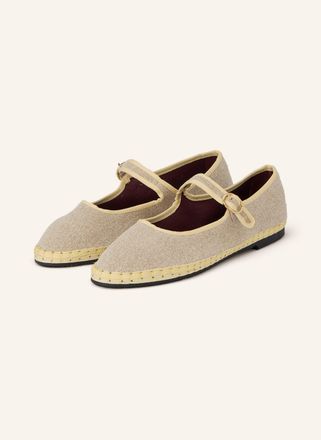 Flabelus Flabelus Mary-Jane-Ballerinas Imelda beige