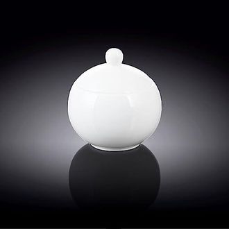 Wilmax England Wilmax WL-995001/1C Porzellan Zuckerschüssel, Weiss, 325mL Kapazität