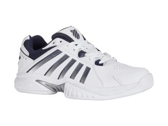 K-Swiss Herren Receiver V Sport Shoe, White Peacoat Silver, 44.5 EU Schmal