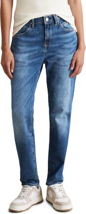 Marc O'Polo Denim Boyfriend-Jeans MARC OPOLO DENIM Freja, Damen, Gr. 26, L&auml;nge 30, blau (mid blau), Denim/Jeans, Obermaterial: 98% Baumwolle, 2% Elasthan, relaxed fit k