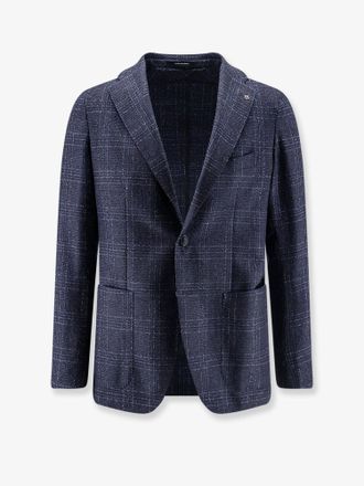 Tagliatore Single-breasted virgin wool blend blazer - TAGLIATORE - gender_Man