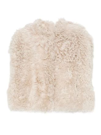 BLANCHA gilet en peau lainée