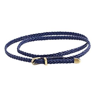 Generic Ceinture Elastique Femme - Ceinture tress&eacute;e &eacute;l&eacute;gante pour femme avec boucle ardillon accessoire d&eacute;contract&eacute; mince pour robe et chemise