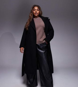 Forever New Manteau croisé habillé - Noir