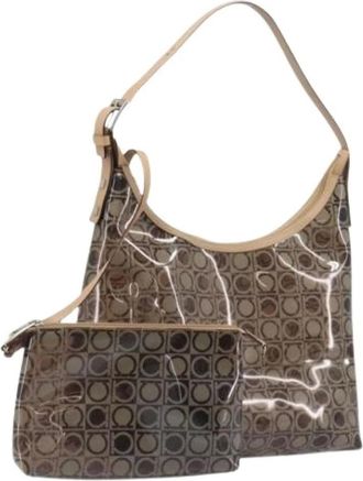 Ferragamo Sac port&eacute; &eacute;paule Pre-owned - Femme - Pre-owned - Beige - Taille: ONE Size