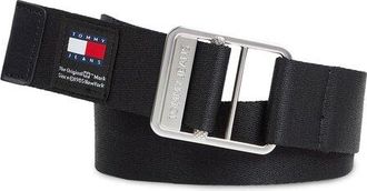 Tommy Jeans Herrengürtel Tjm Webbing 3.5 AM0AM12341 Schwarz