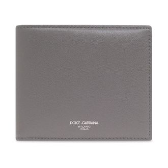 Dolce & Gabbana Lederbrieftasche - - Accessories - Herren - Grau - ONE SIZE