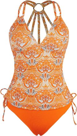 Cupshe Tankini Floral Print