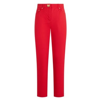 Moschino Elegante gerade geschnittene Hose - - Trousers - Damen - Rot - M