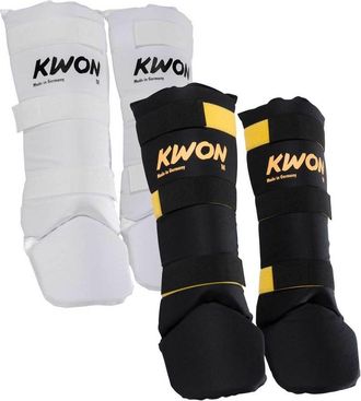 KWON Schienbein- und Spannschutz Muay Thai Junior schwarz-gelb