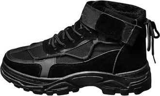 Generico 2026 Bottes de neige hautes en peluche thermique pour homme Aventure en plein air Camping Alpinisme Bottes de neige hautes pour homme Chaussures de ra