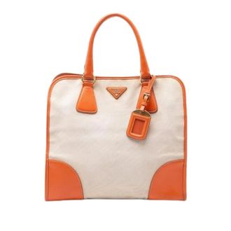 Prada Pre-owned Vintage Satchel - Femme - Pre-owned - Beige - Taille: ONE Size