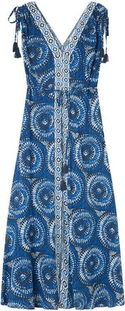 Springfield Damen Vestido Kleid, Navy