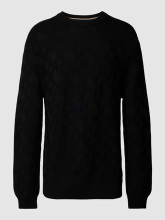 HUGO BOSS Strickpullover mit Strukturmuster Modell Palao
