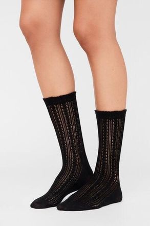 Calzedonia Socken Mit Lochmuster Schwarz