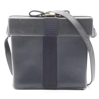 Ferragamo Pre-owned Leather Shoulder Bag - - Pre-owned - Damen - Blau - ONE SIZE