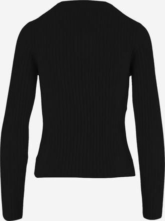arch4 Ribbed Baby Goat Cashmere Cardigan - Black